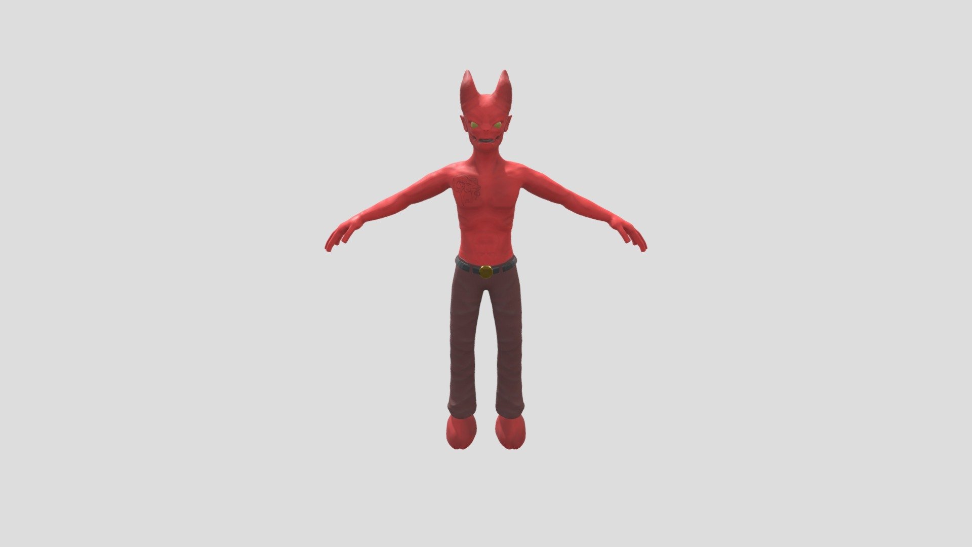 Mr.Devil - 3D model by deladave [2f8ed38] - Sketchfab