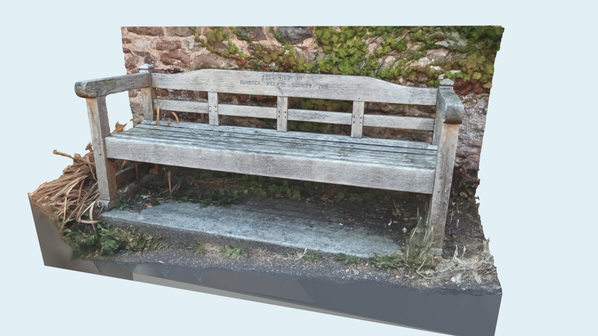 Dunster Village Society Bench - 3D model by Bob Currie ...