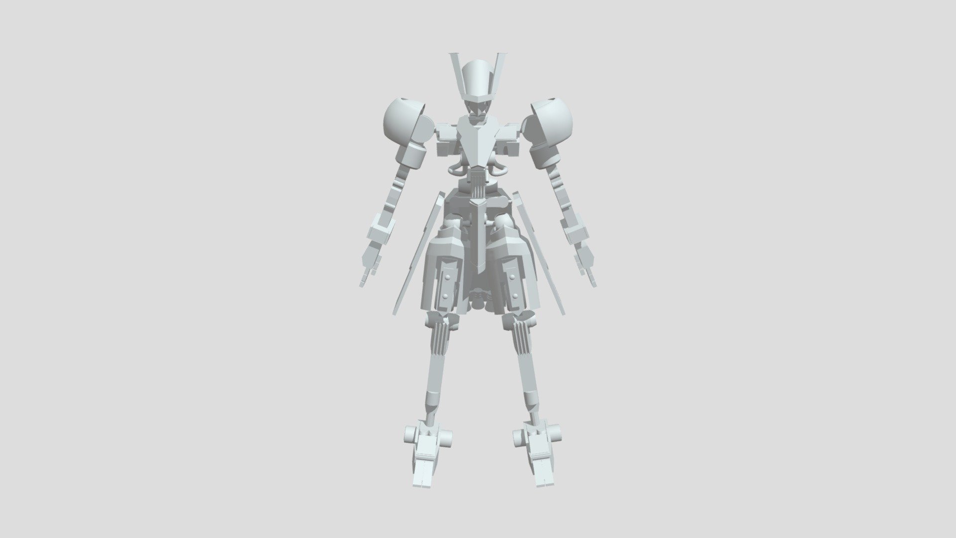 NOBUSHI (Grimgerde Custom Gundam) WIP3 - 3D model by JaxxAbyss [2f92852 ...