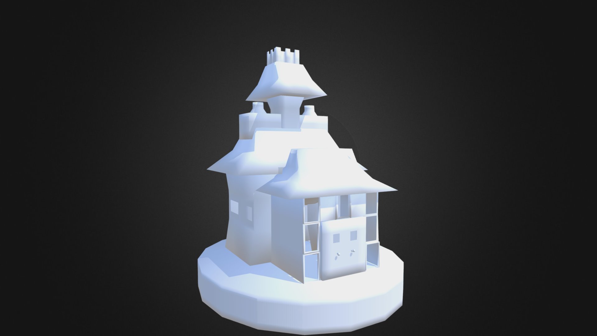 Spooky house - 3D model by Taylor DeForrest (@TaylorDeForrest) [2f94b6e ...
