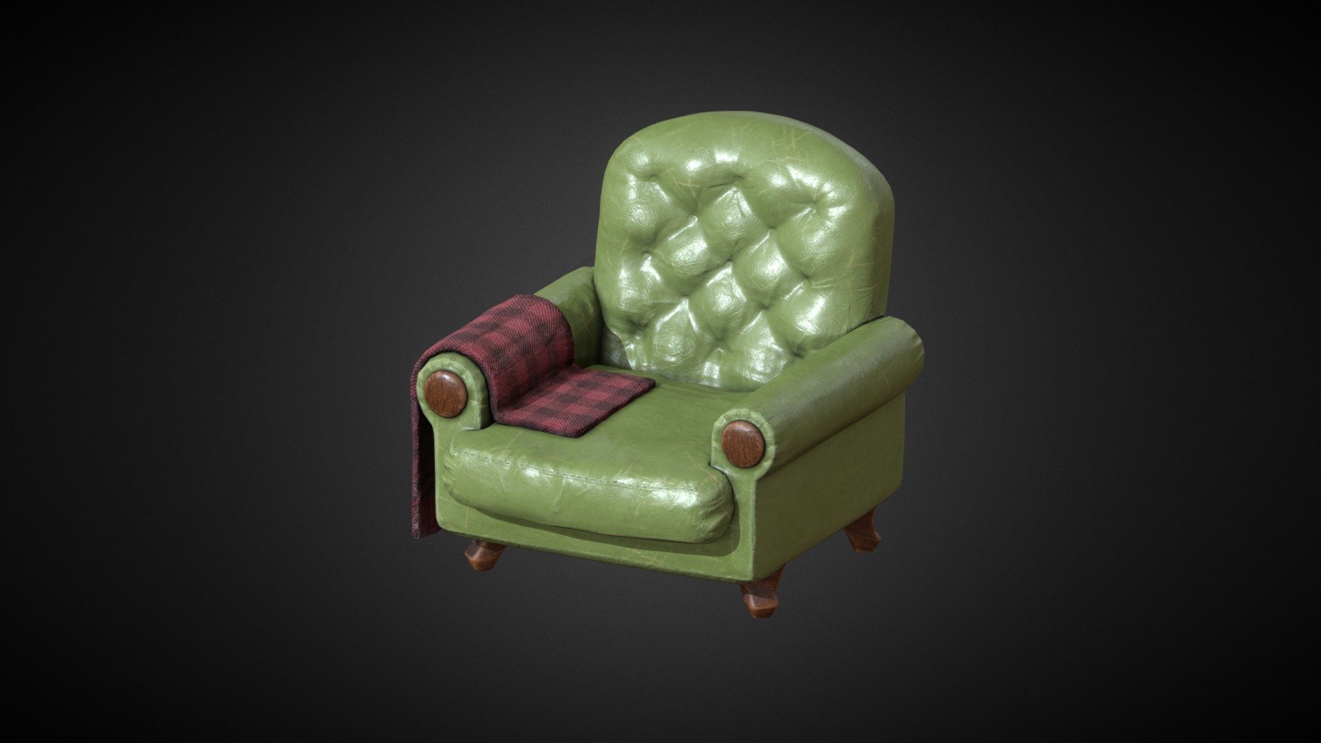 Stylized Leather Armchair - Buy Royalty Free 3D model by Bacontaco ...
