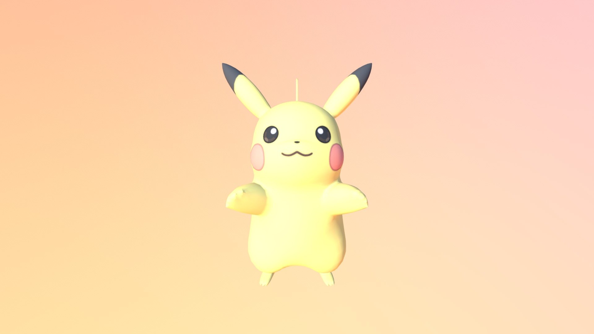 Pokemon Pikachu - 3D model by DoraNobi [2f96569] - Sketchfab