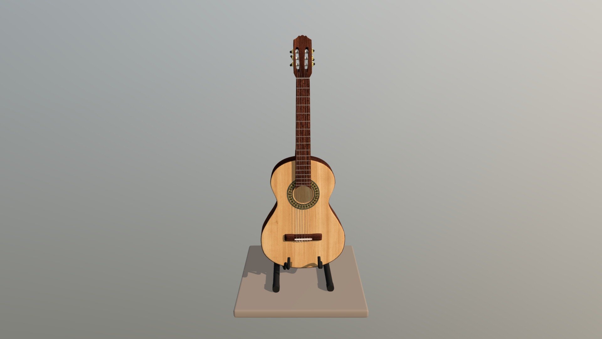 Classical guitar - 3D model by rubintus [2f979d2] - Sketchfab