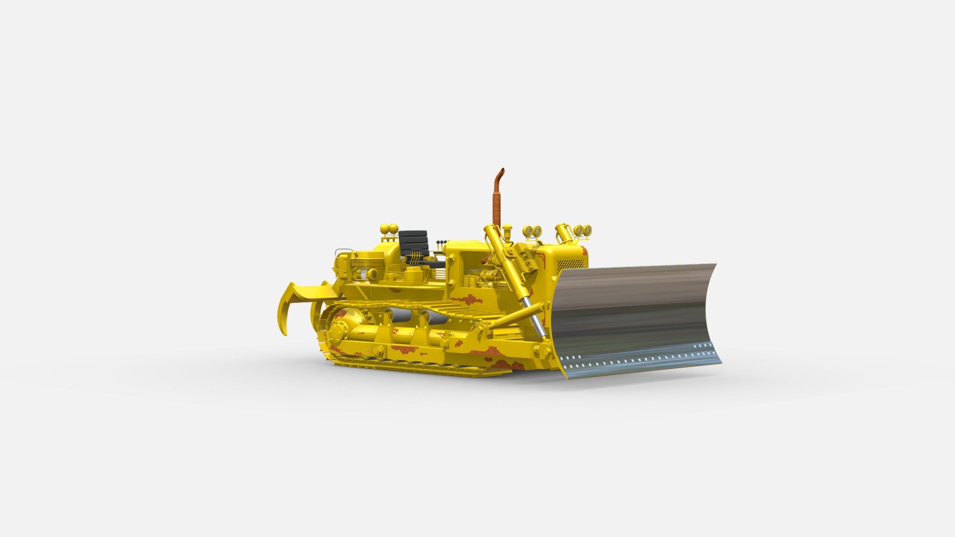 3d model Buldozer - Buy Royalty Free 3D model by zizian [2f989f0] - Sketchfab Store