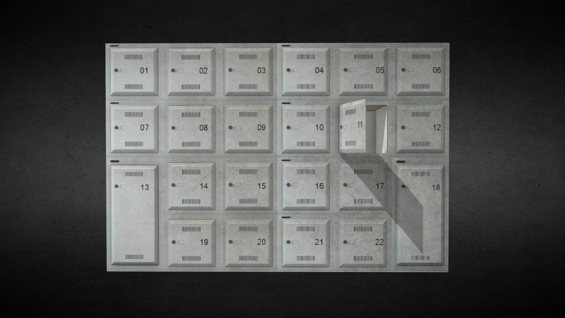 Locker [low poly] - 3D model by crimsongcat [2f9c62d] - Sketchfab