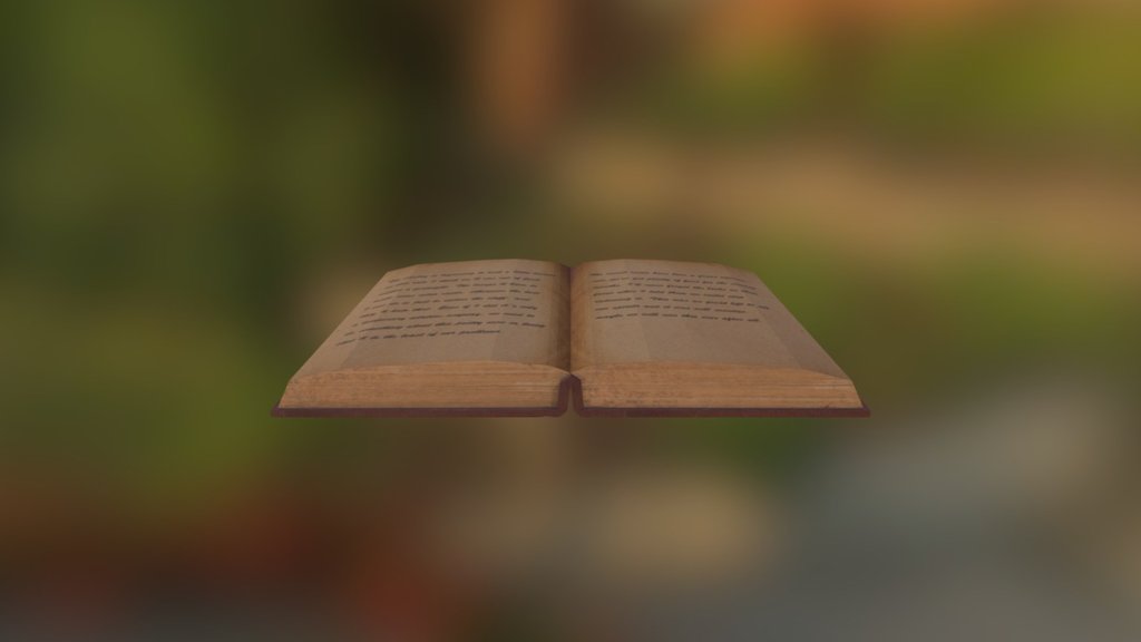 Open Book - 3D model by manam88 [2f9c6ab] - Sketchfab