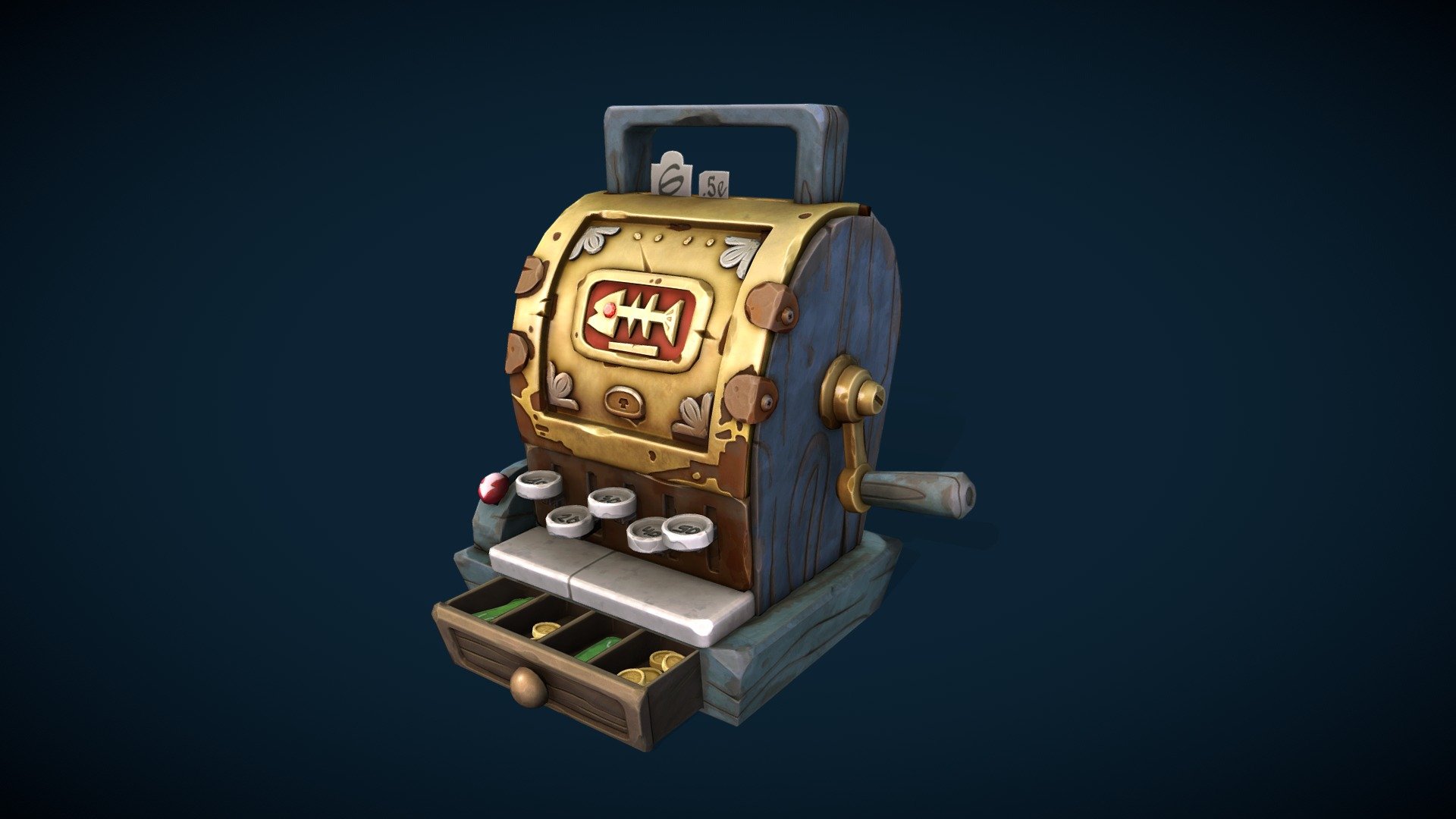 Cash Register - 3D model by Yuri Bancov (@mr.bancov) [2f9d46a] - Sketchfab