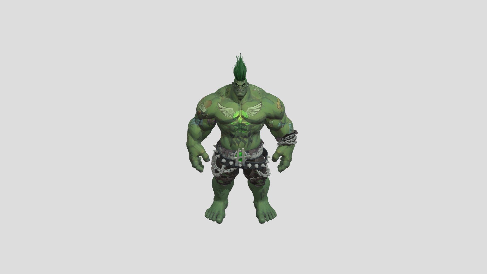 Punk Hulk - Download Free 3D model by Can U Be (@YEEZY_YE) [2f9dc2e ...