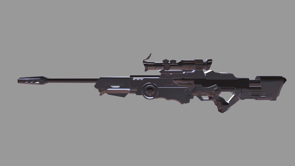 Sniper Rifle - 3D model by ceetee [2f9eca6] - Sketchfab