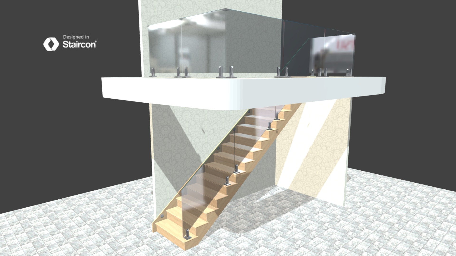 NP-Glass_Spigot - 3D model by 3D Software for Stair Design and ...