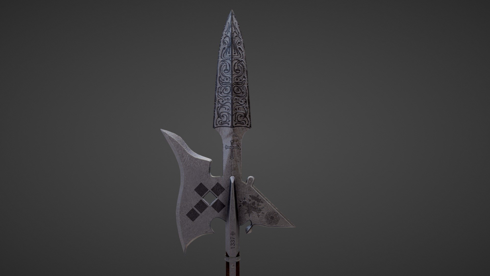 Halberd - Buy Royalty Free 3D model by 3D-by-LS [2fa6011] - Sketchfab Store