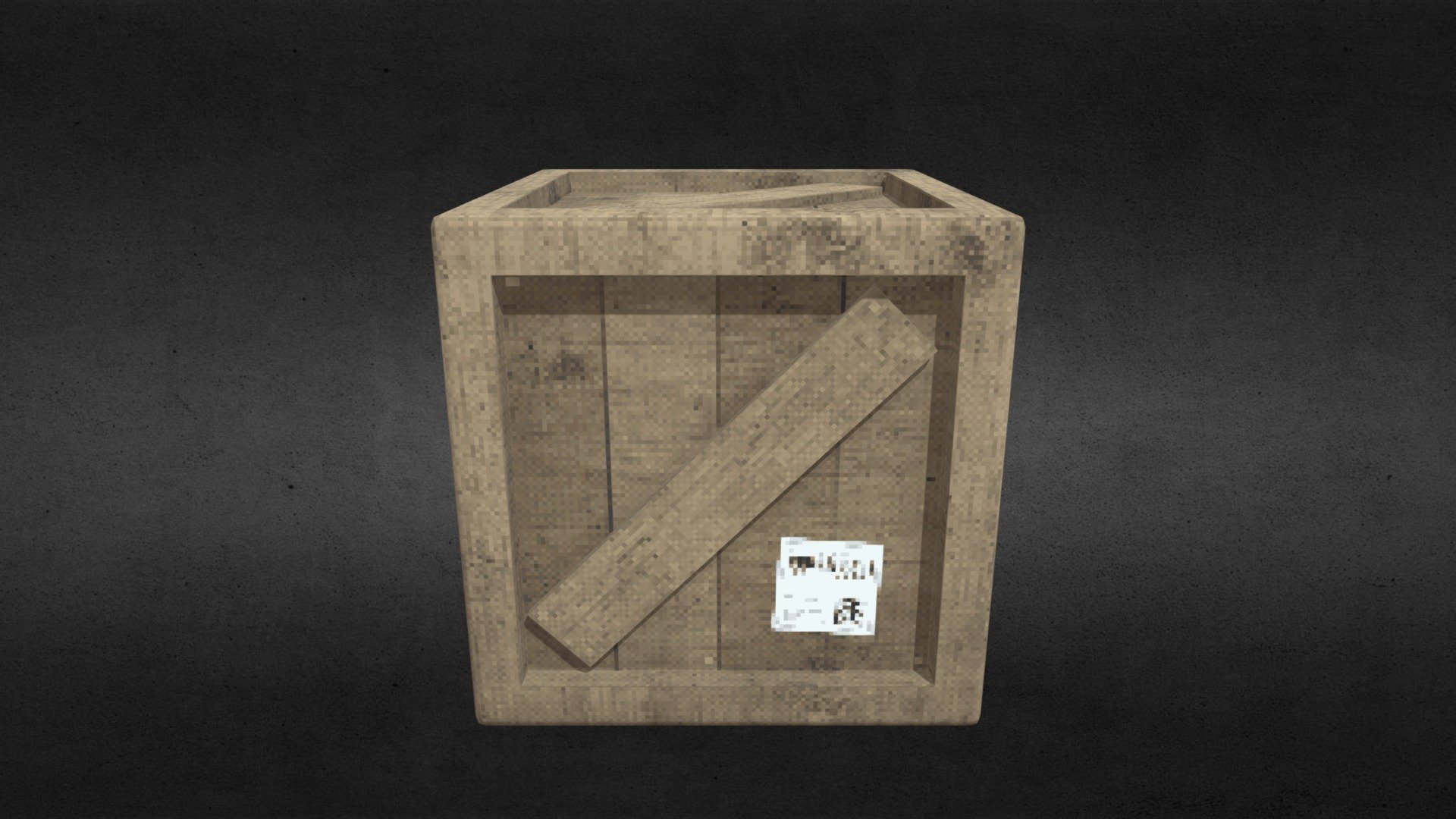 PSX Wooden Crate - Download Free 3D model by insilicx [2fa6a15] - Sketchfab