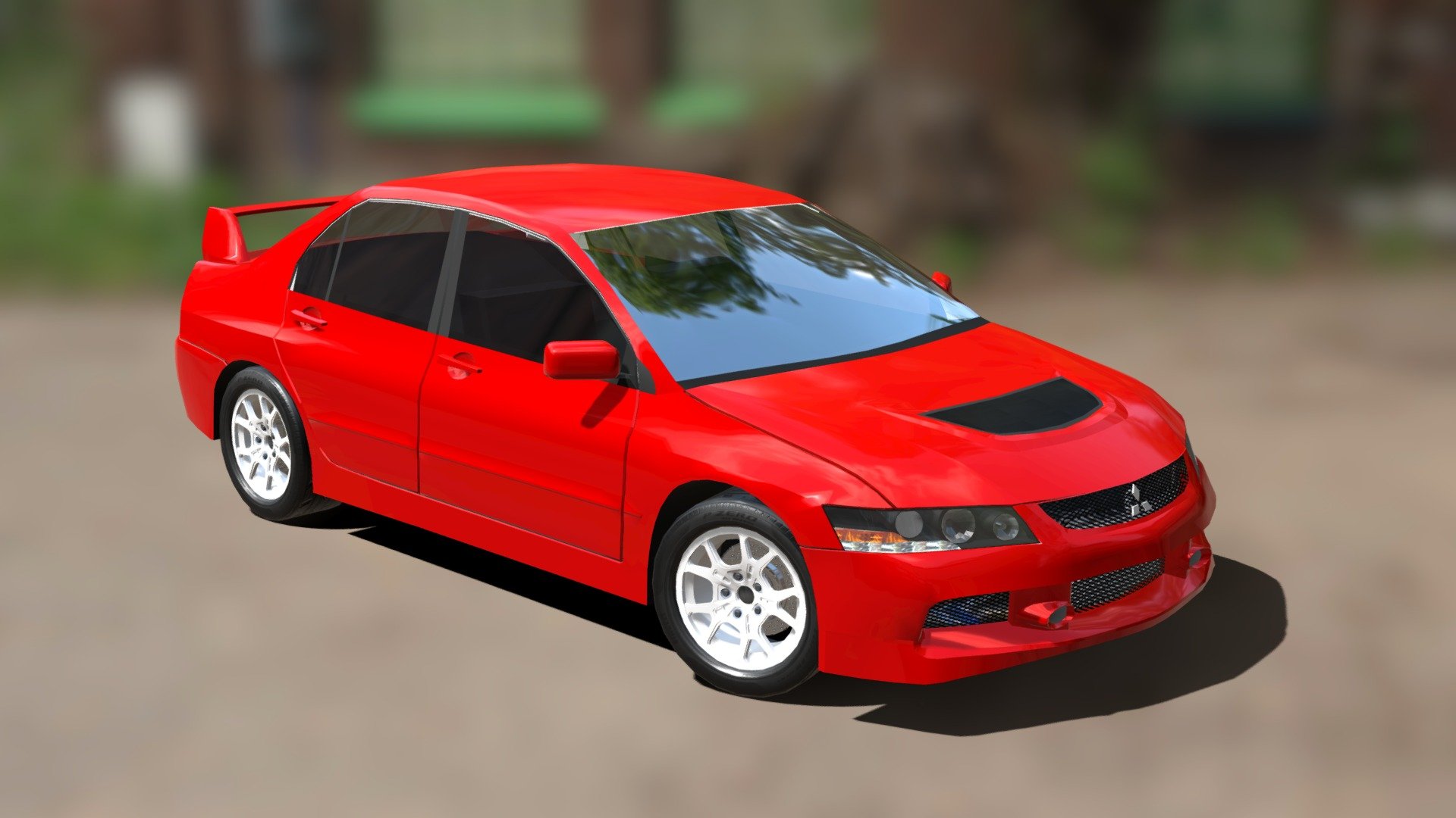 Mitsubishi Lancer Evolution 9 - 3D model by Ricy (@ngon_3d) [2fa712e ...