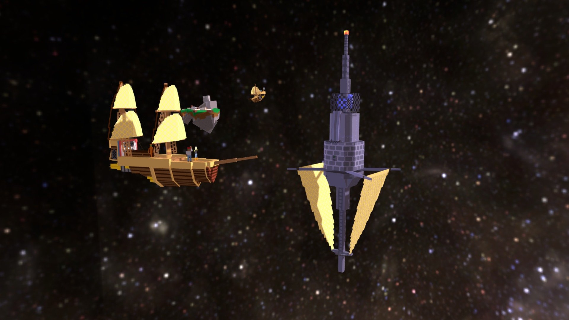 Space lighthouse - 3D model by Teltor [2fa7bbb] - Sketchfab