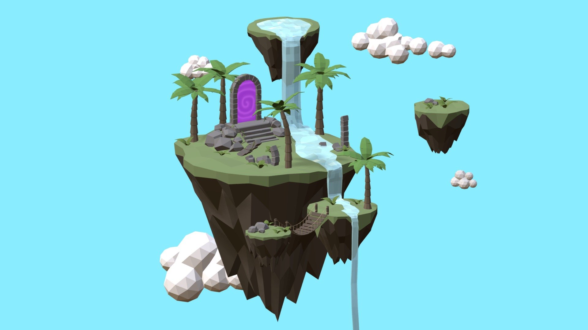 Floating island - Buy Royalty Free 3D model by ApprenticeRaccoon ...