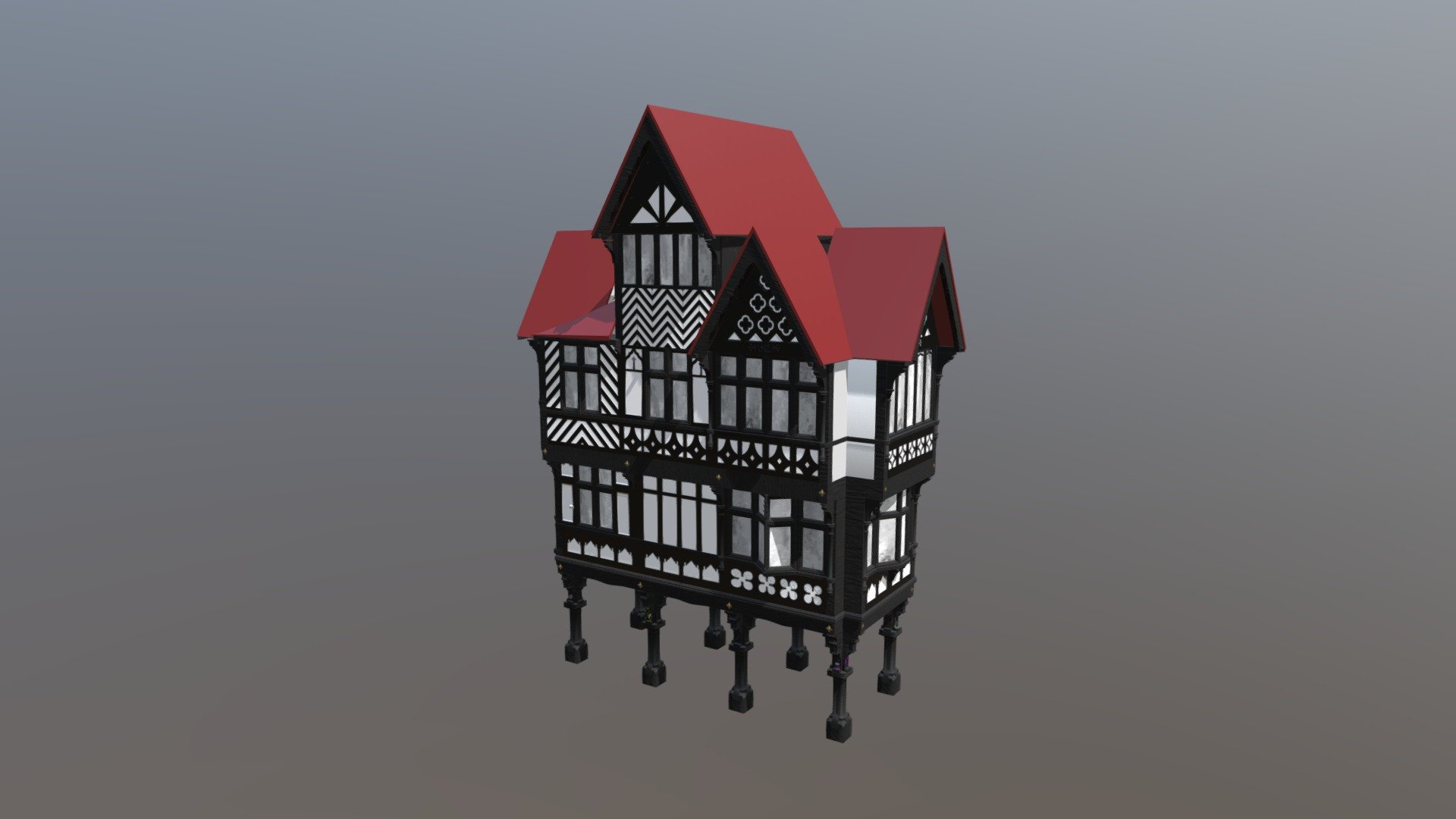 Tudor House - 3D model by Mirela (@MirelaTsacheva) [2fa9fea] - Sketchfab