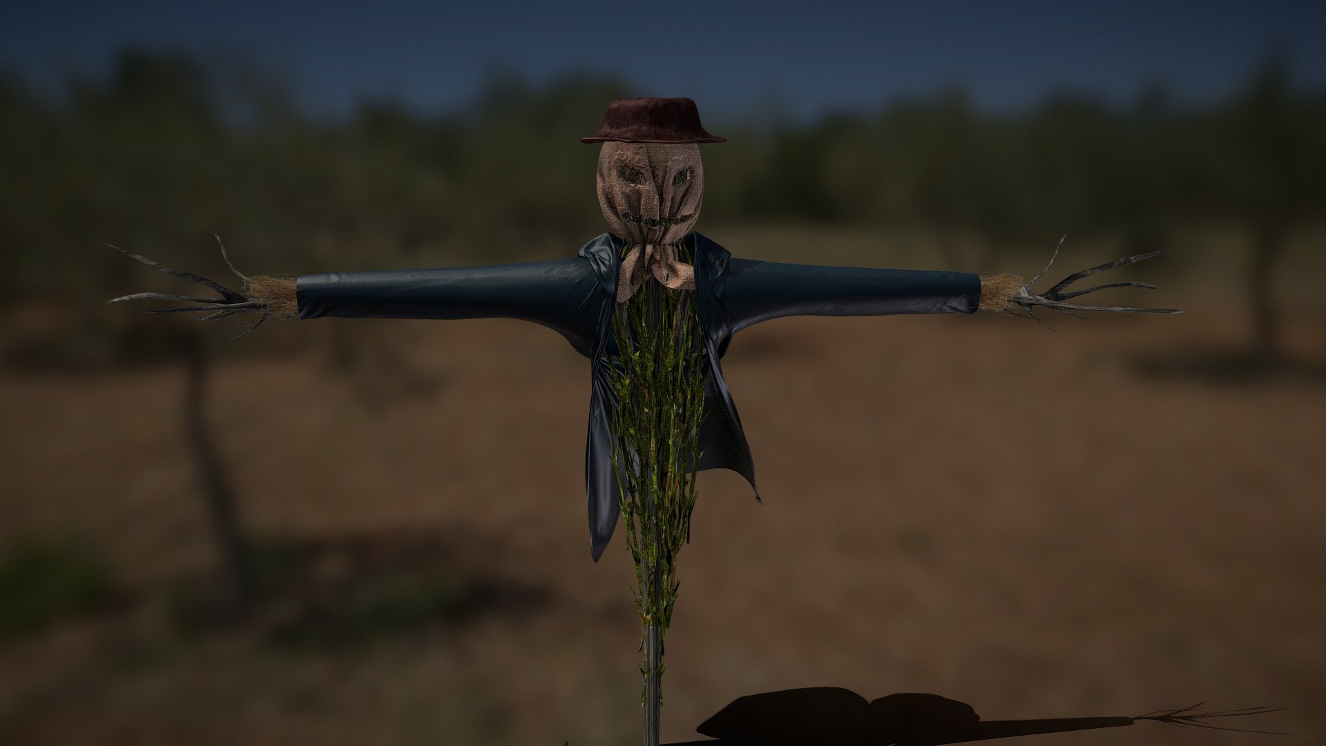 Scarecrow - Buy Royalty Free 3D model by Aldraz [2faa9f9] - Sketchfab Store