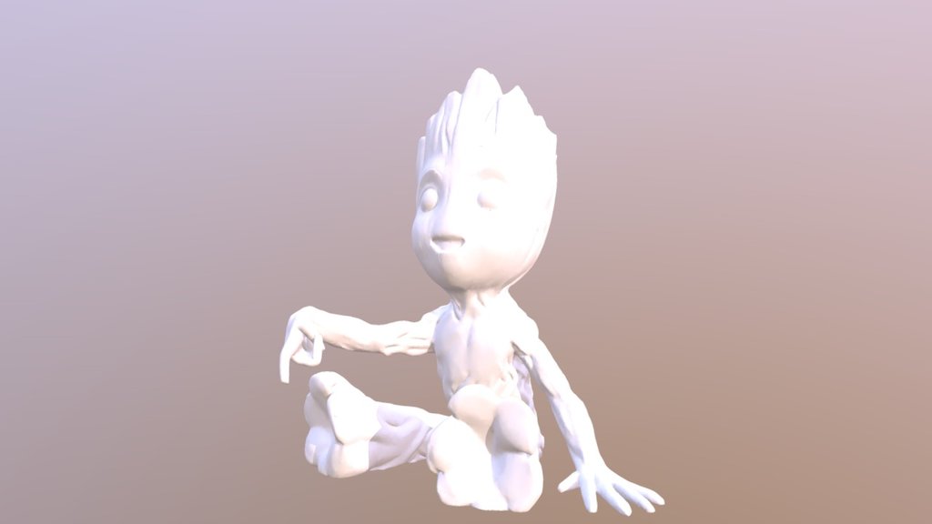Bttn Pushing Baby Groot #AlienChallenge2017 - Download Free 3D model by ...