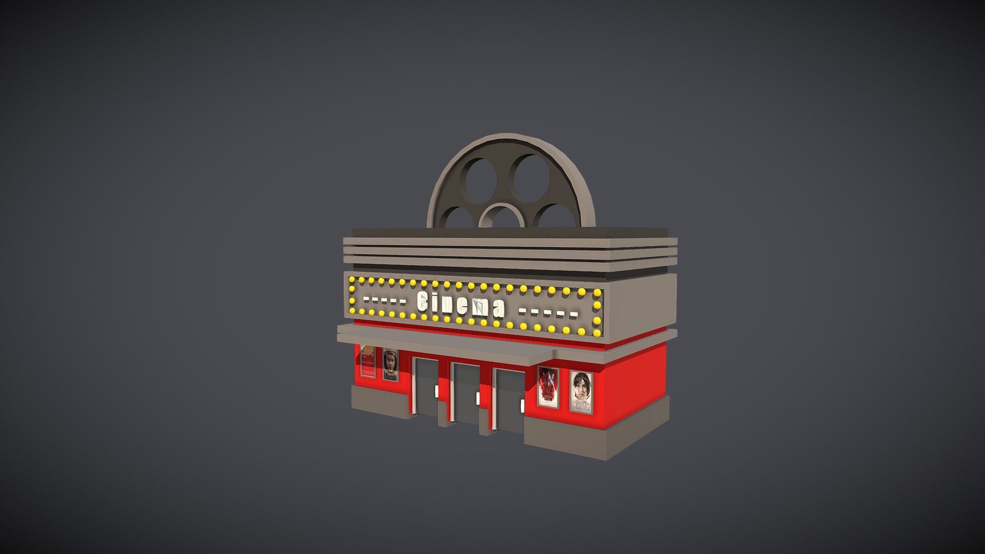 Low-Poly Cinema - Buy Royalty Free 3D model by Incod ART 3D (@incodart ...