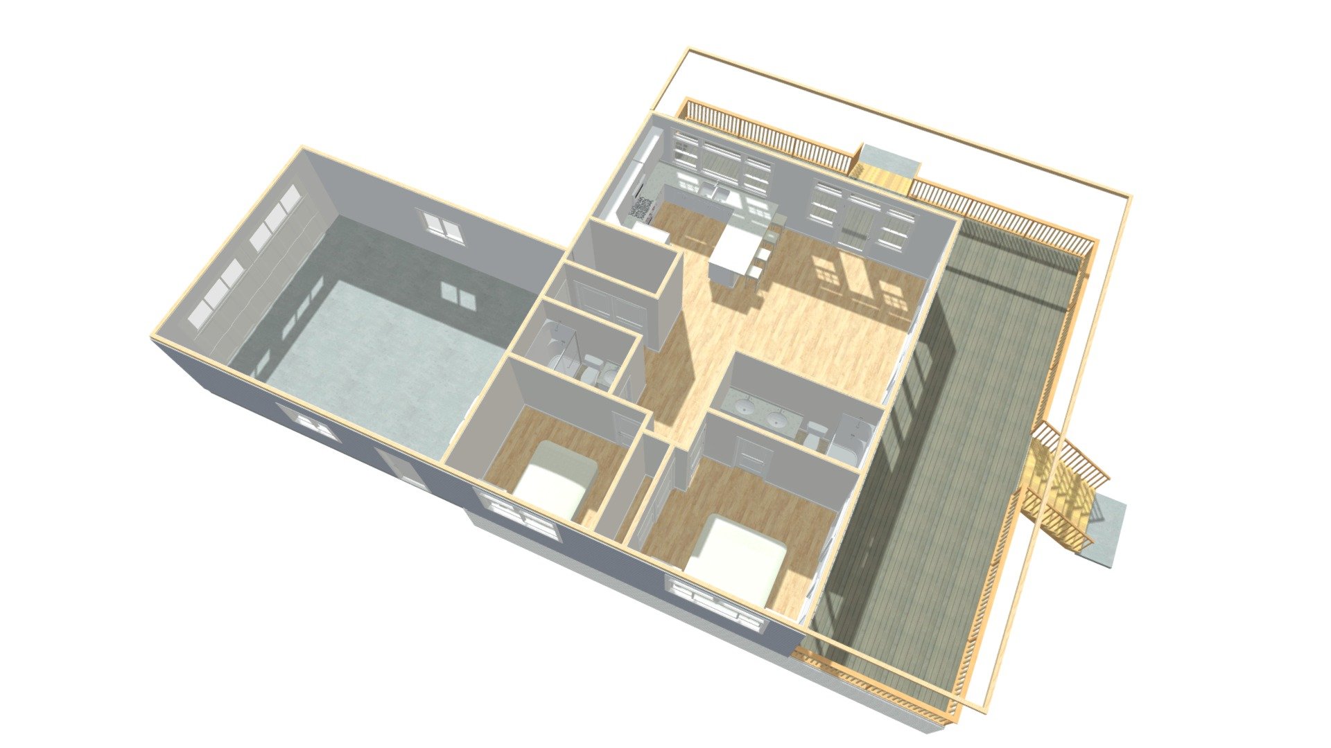 e-2 Roth 2nd Farm Dwelling FLOOR VIEW - 3D model by Pro Draft, Inc ...