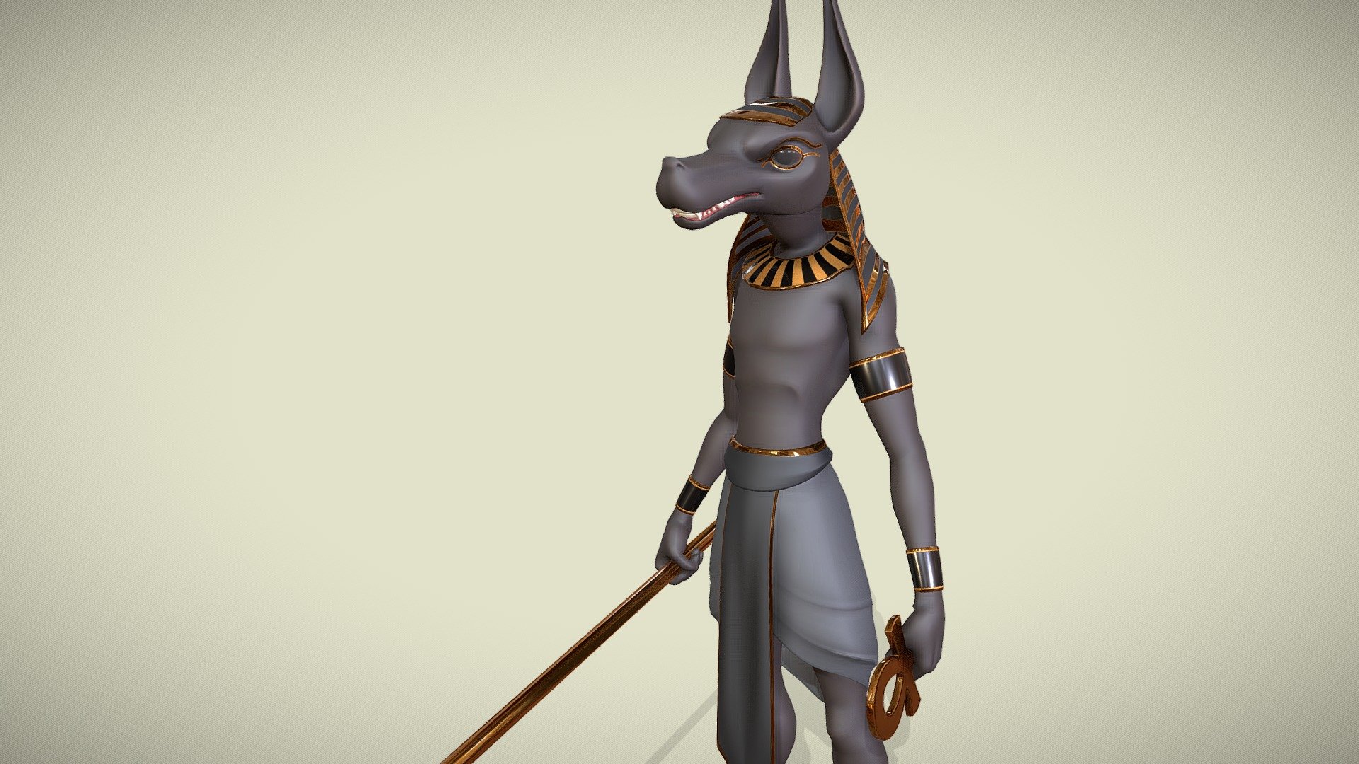 Anubis - Buy Royalty Free 3D model by Kyan0s [2fb18f3] - Sketchfab Store