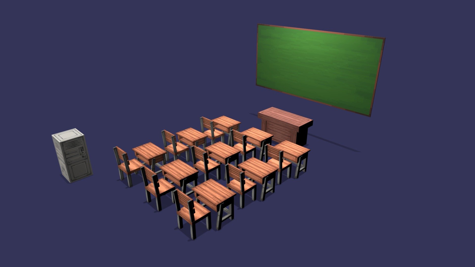 Classroom - 3D model by Mat (@John.Matthew.Capadocia) [2fb2694] - Sketchfab