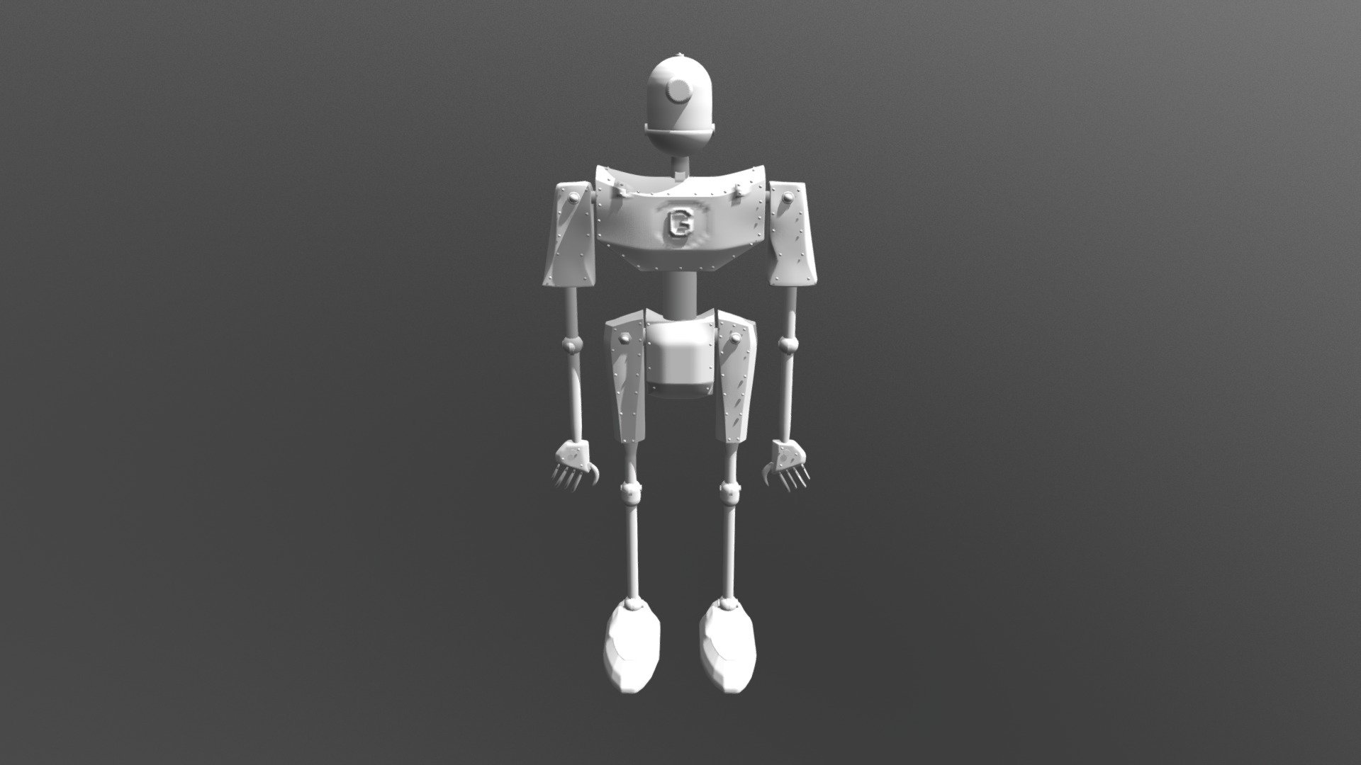 High-Poly Robot - 3D model by Curtis Glover (@curtisnglover) [2fb2b0d ...