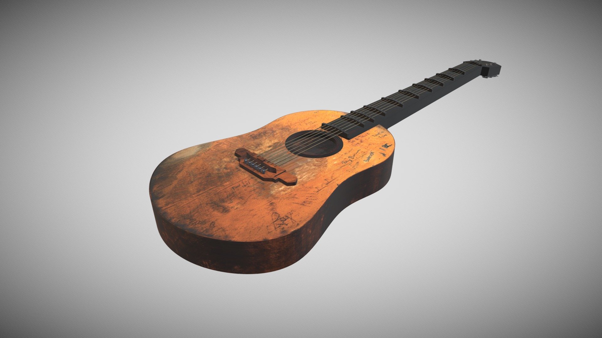 Guitar_3d_Model - 3D model by ssv8898 [2fb5550] - Sketchfab