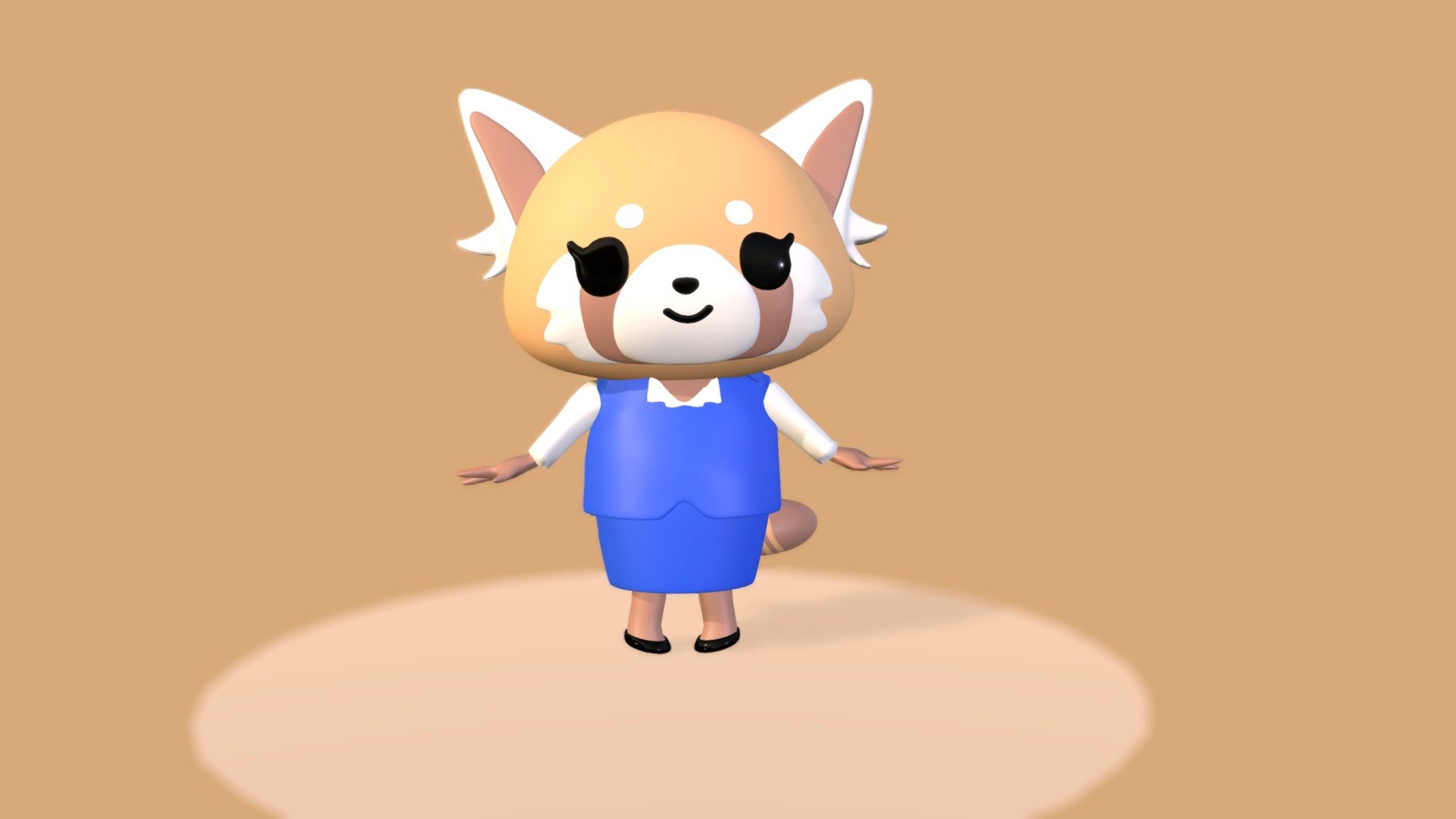 Retsuko Fanart - 3D model by bb_blui [2fb68a4] - Sketchfab