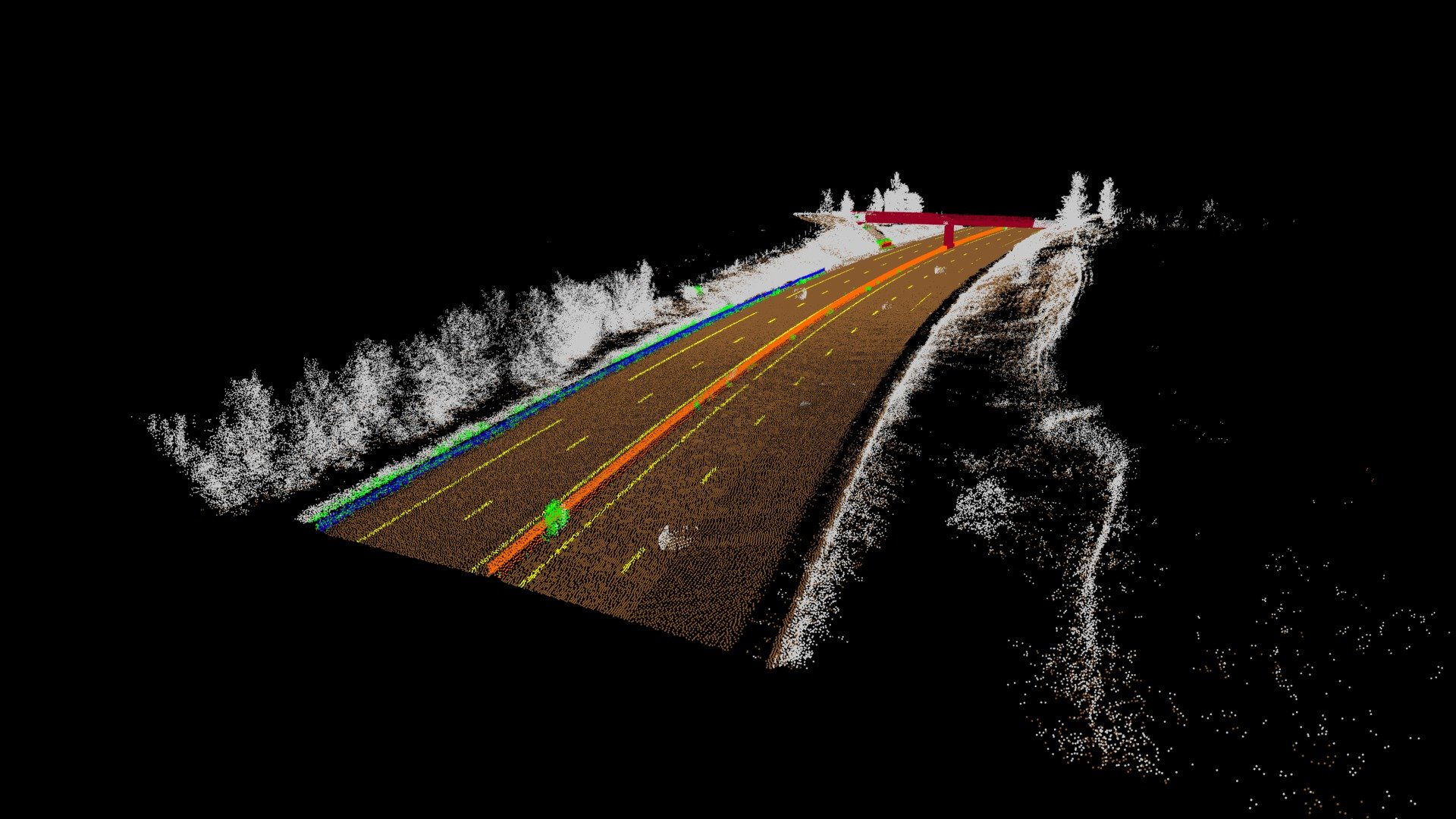 3D LiDAR point cloud from a French highway - 3D model by The Cross ...