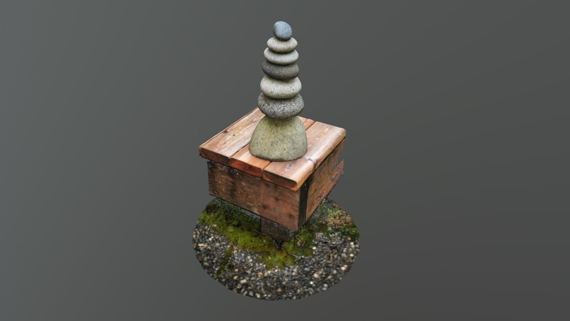Stacked Rock Sculpture - 3D model by EveryPoint [2fba07b] - Sketchfab