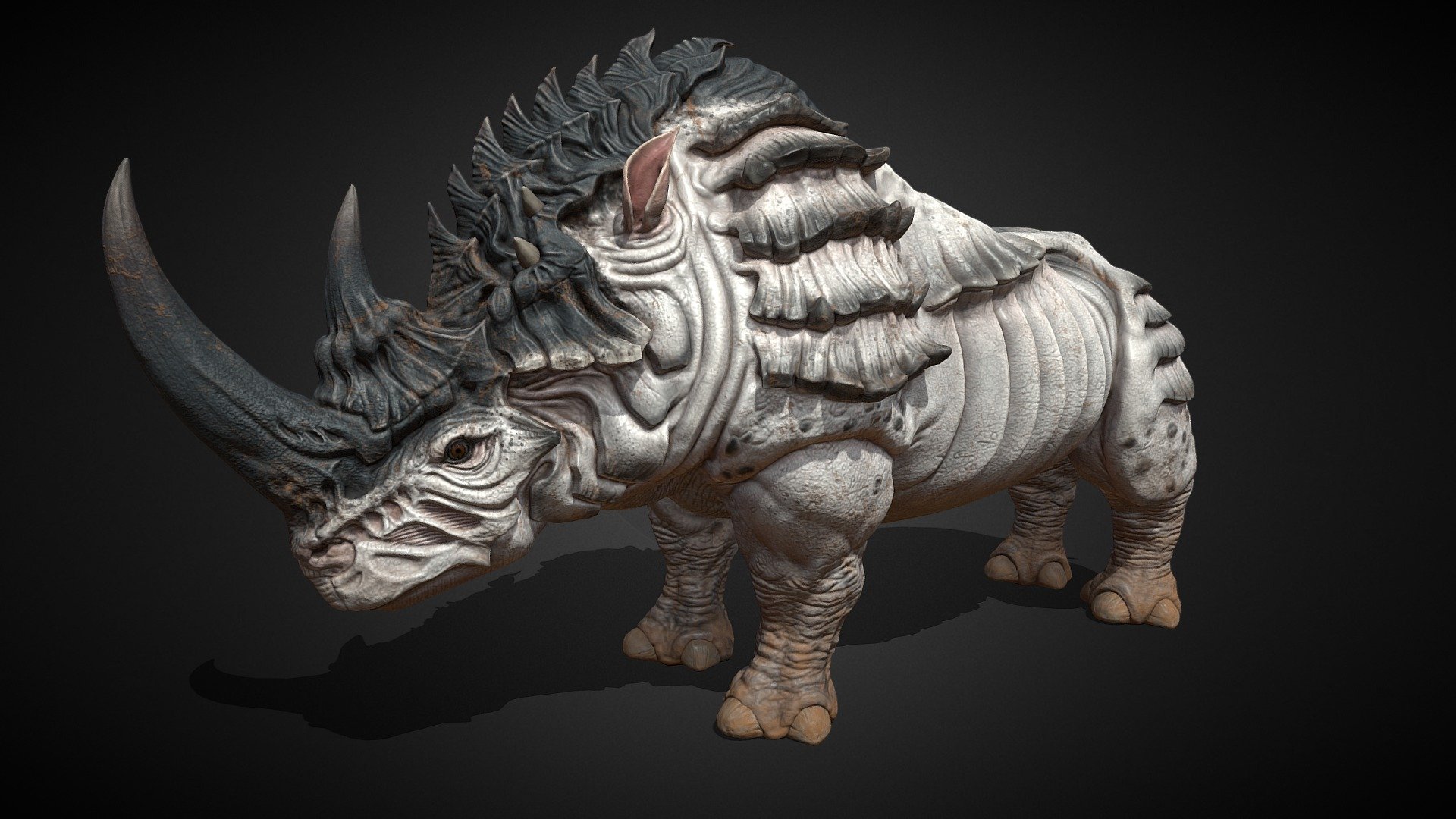 Rhino - 3D model by Subbz (@vvksubba) [2fbba45] - Sketchfab