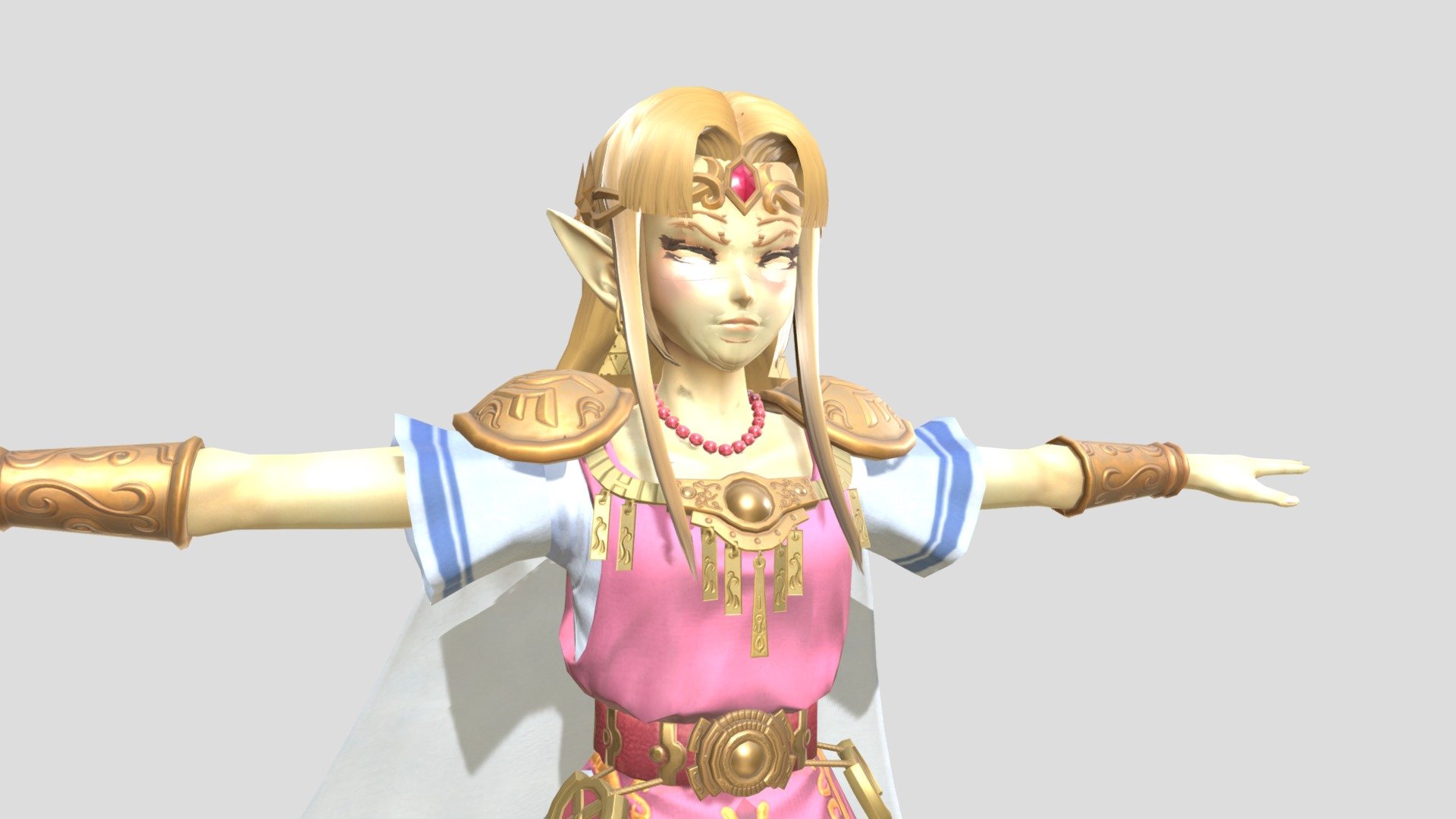 Zelda - Download Free 3D model by rogerreyes582 [2fbd8c9] - Sketchfab