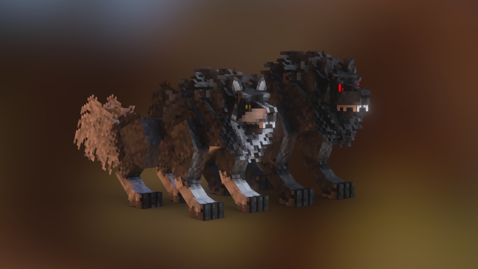 Wolves - 3D model by _aetheris [2fbf61d] - Sketchfab