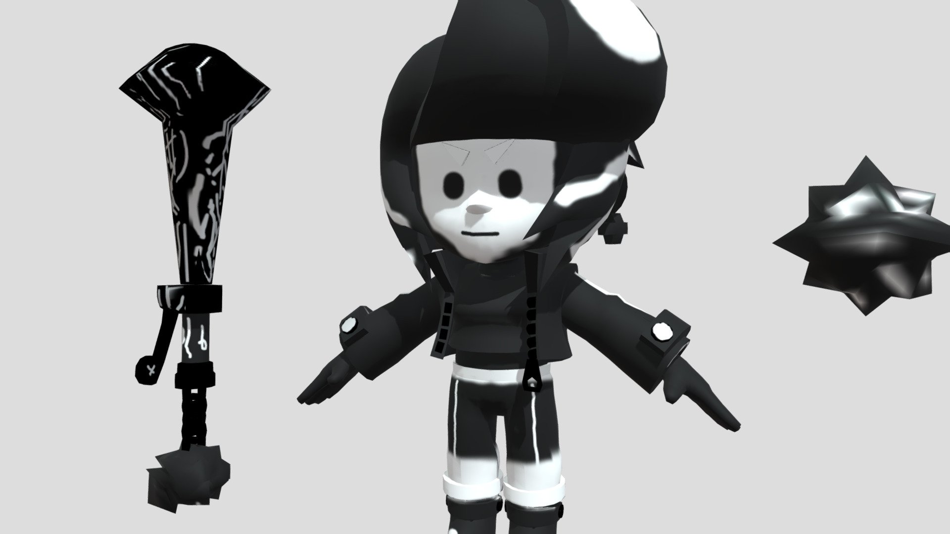 чернильная биби - 3D model by fix hen (@den.bol.vr) [2fc2649] - Sketchfab