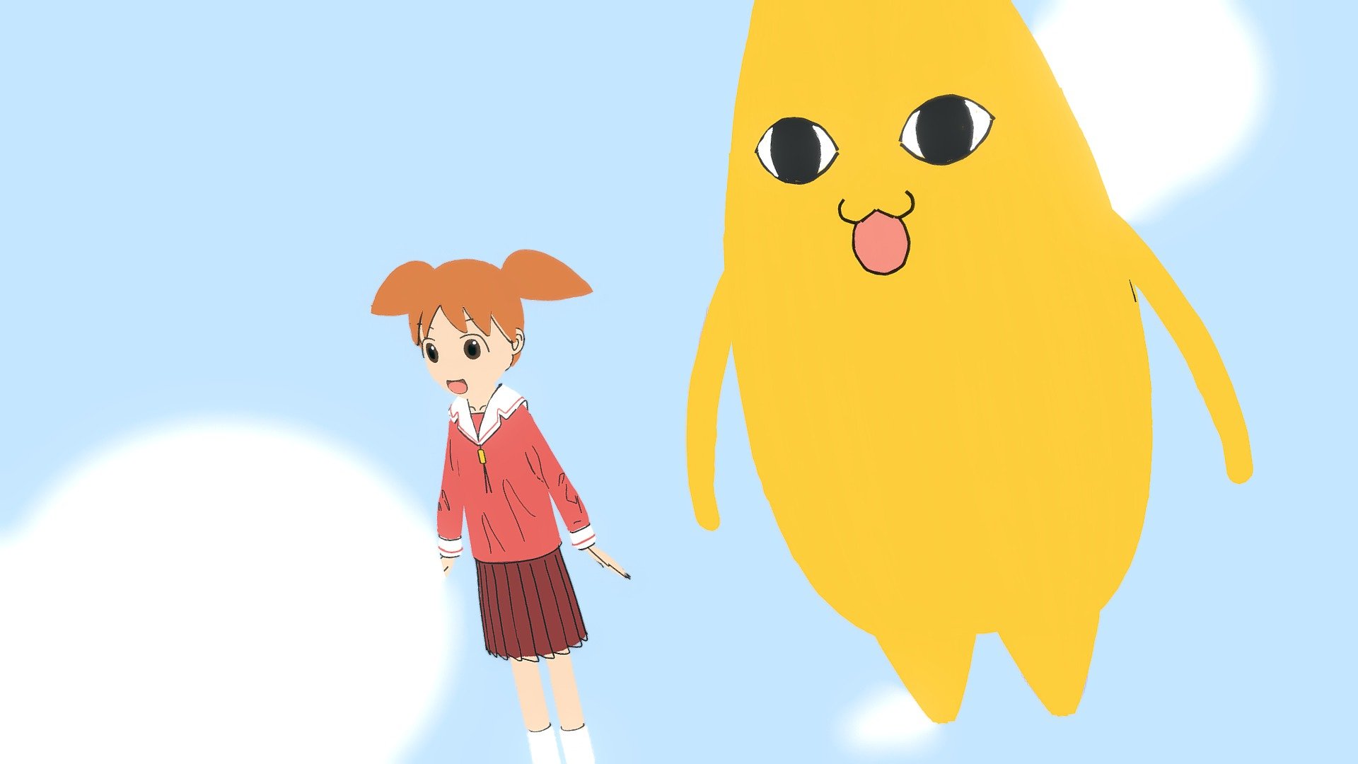 Flying Chiyo & Father - 3D model by sy-kim [2fc3e02] - Sketchfab