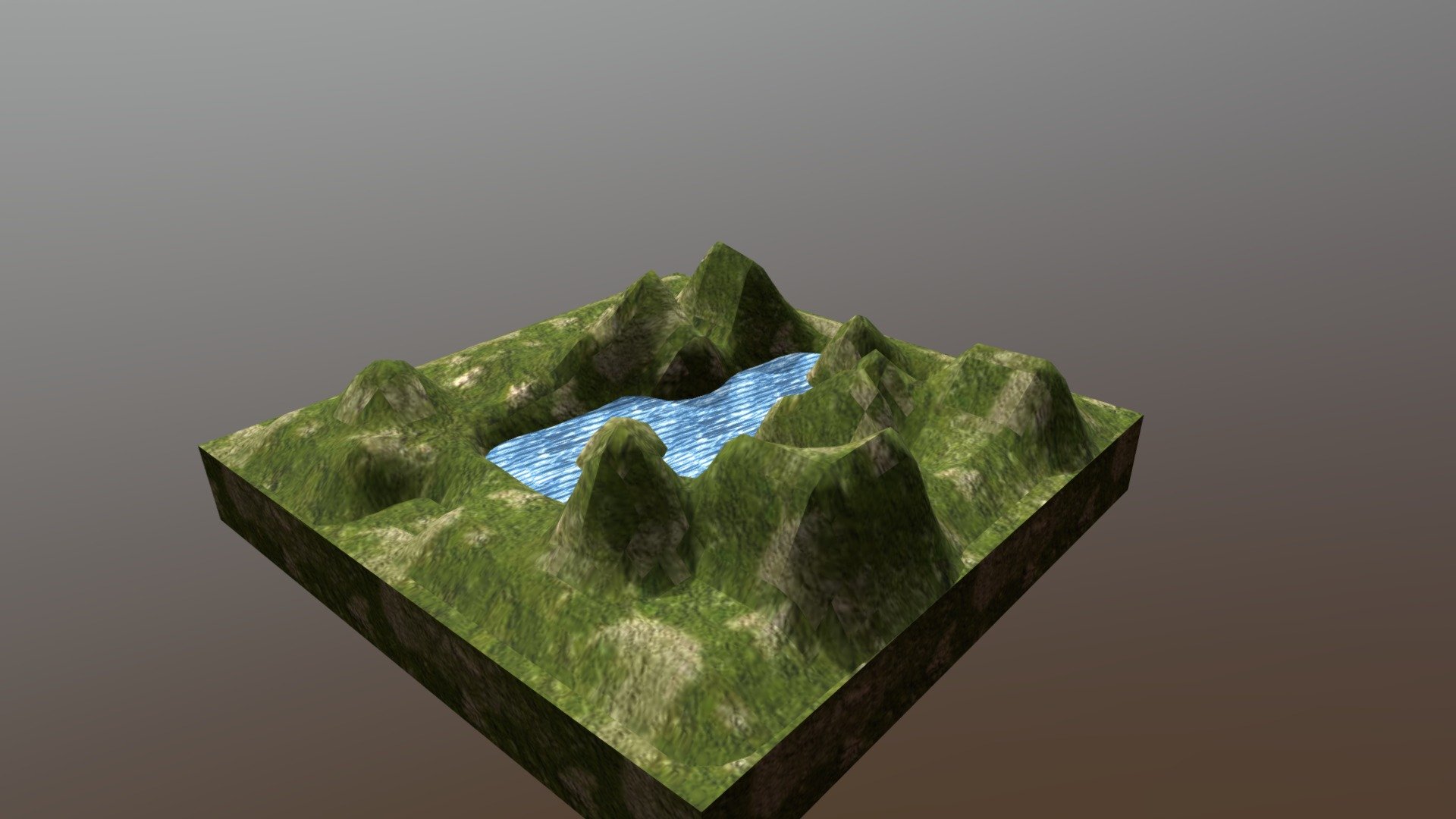 Simple Hill for RPG - 3D model by aranda [2fc8222] - Sketchfab