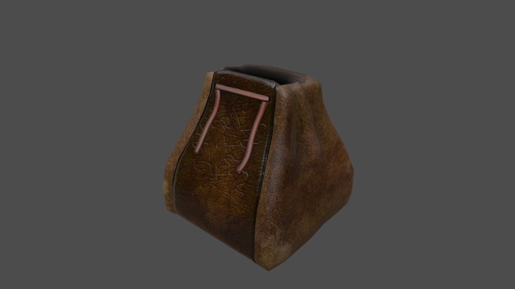 Leather Pouch - Download Free 3D model by FlukierJupiter [2fc8e30 ...