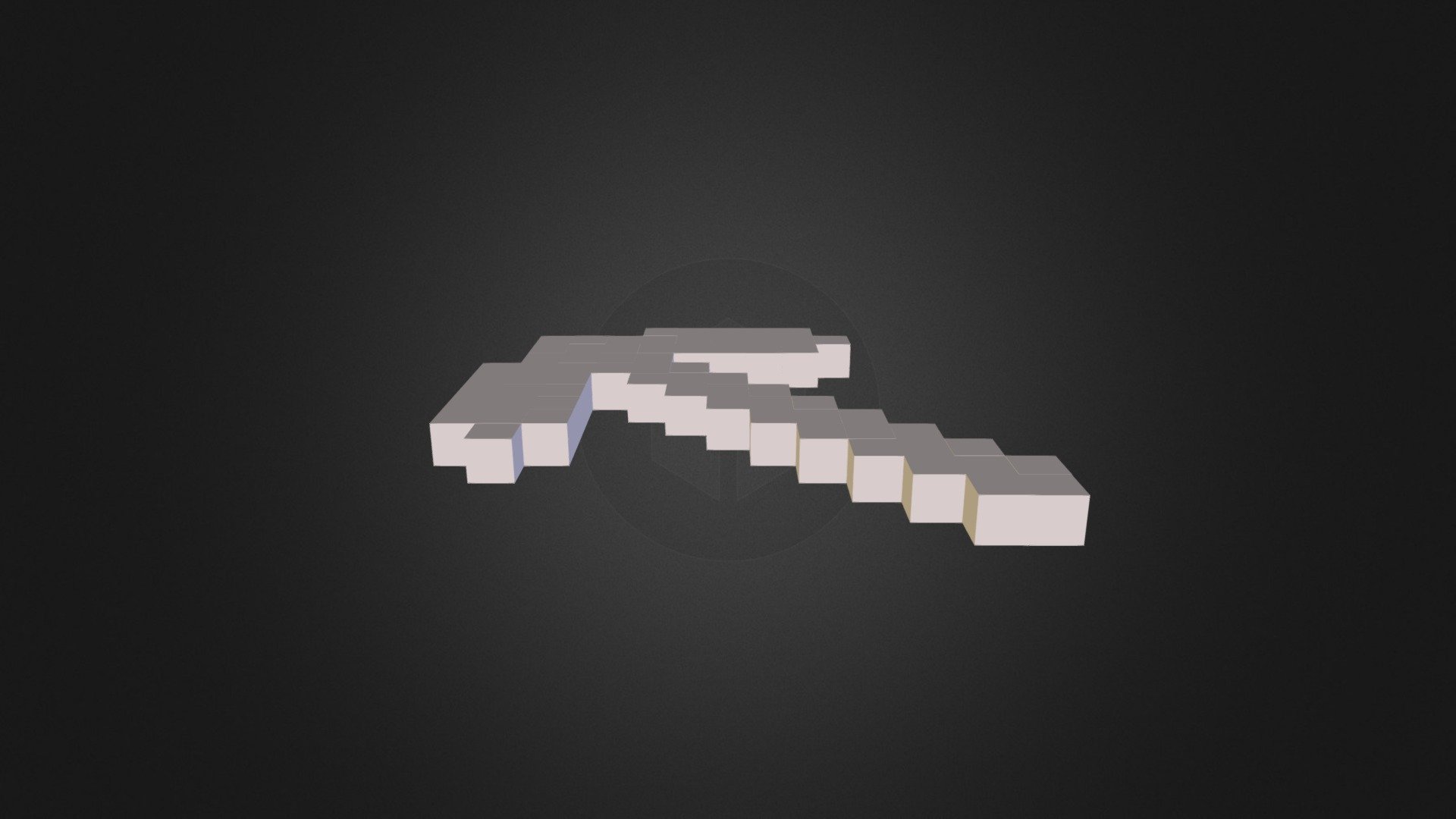 minecraft pickaxe - 3D model by 3dindustries [2fcc19c] - Sketchfab
