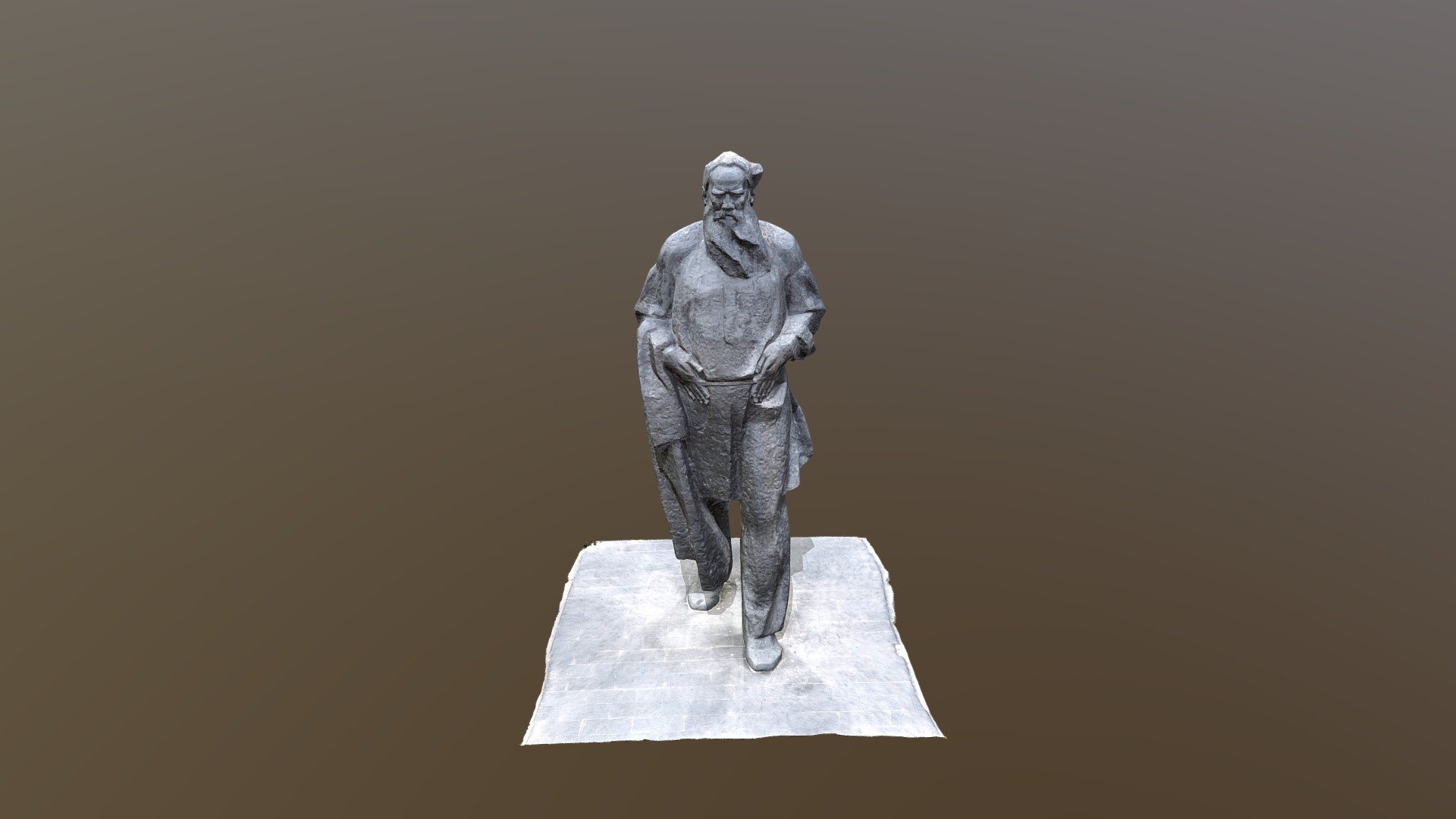 Tolstoy sculpture in Tula - 3D model by Alex (@Gremli) [2fcc2ae ...