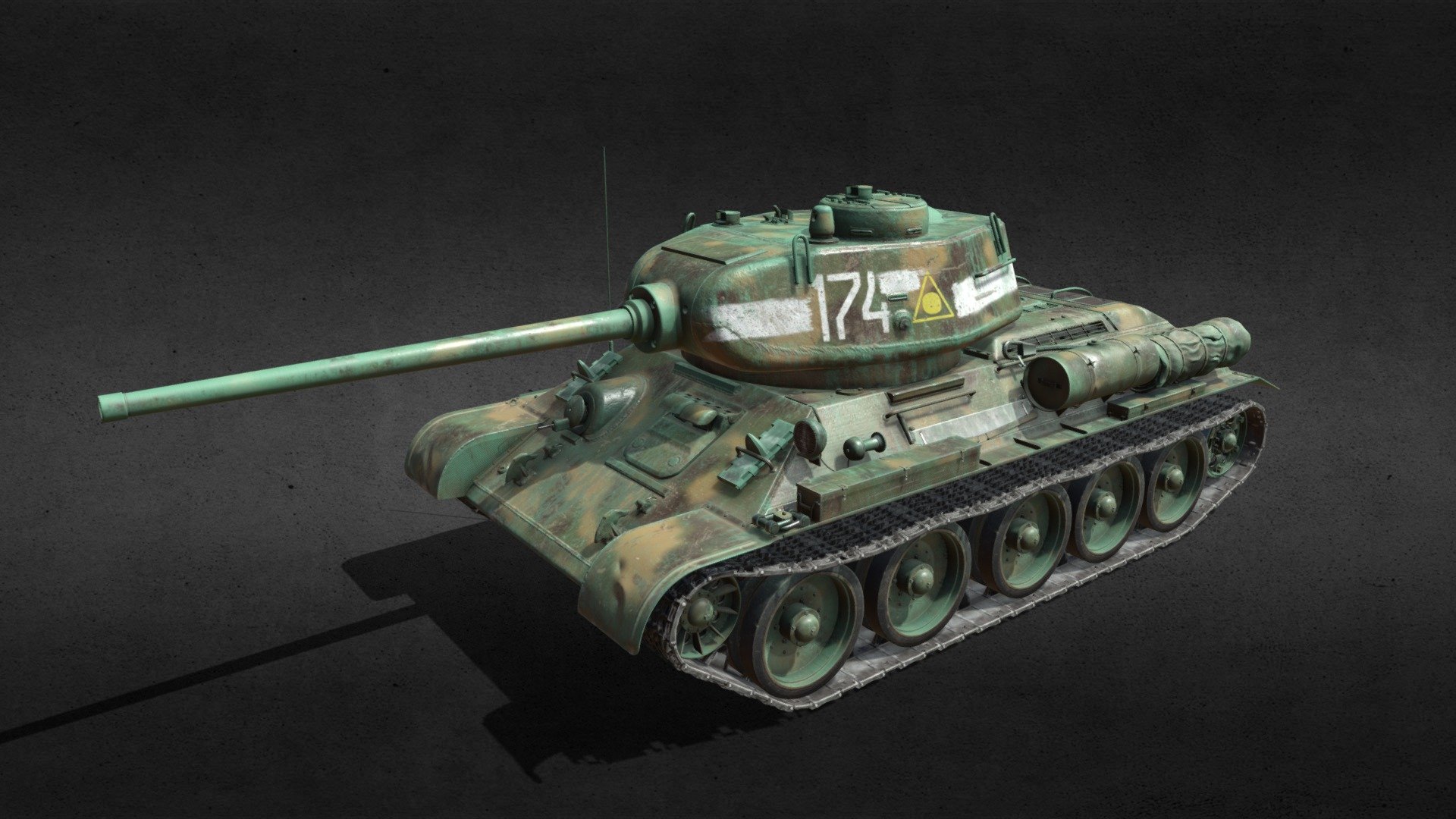 T 34-85 D5T - Download Free 3D model by KEOMOPS [2fcccb7] - Sketchfab