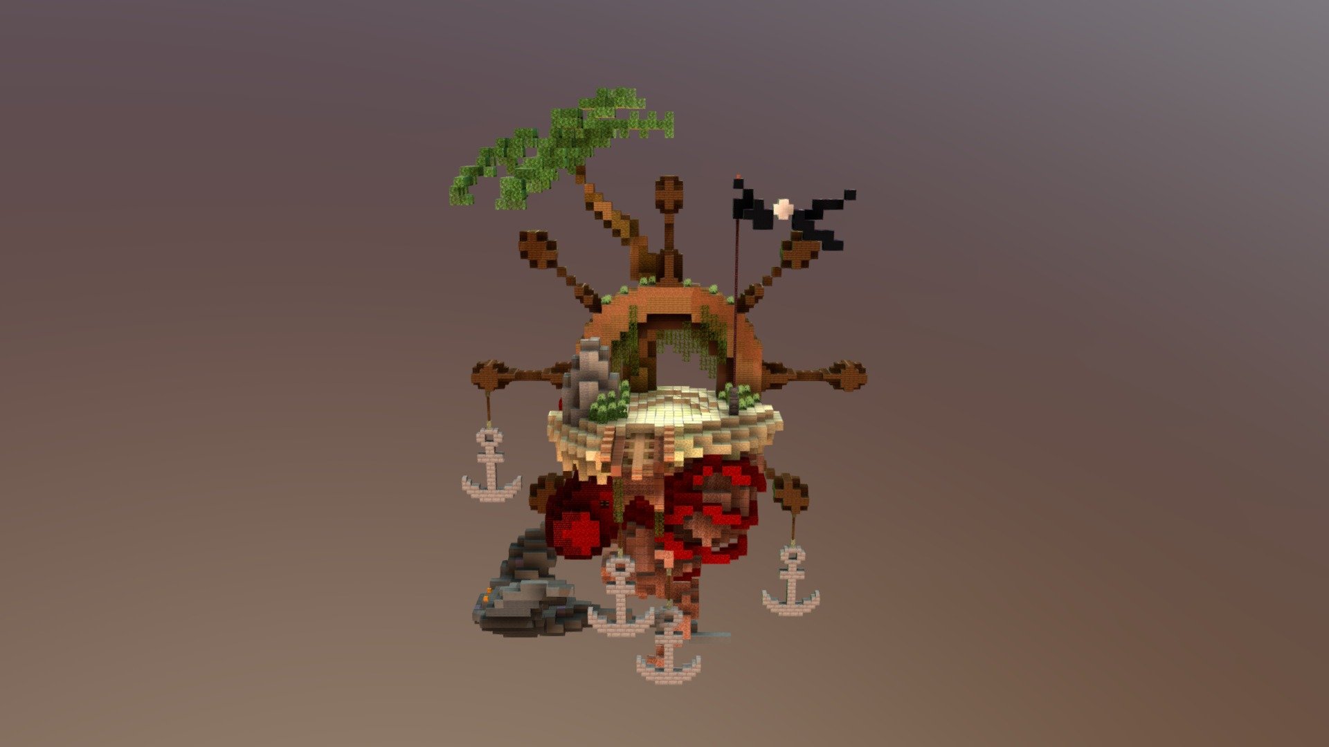 Skyblock Island ~ Pirate Theme - 3D model by NaydrusS (@KoraProjects ...