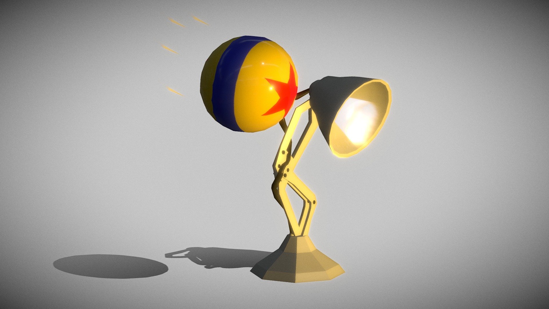 Pixar Lamp and Ball (Worldskills Semi Final) - 3D model by Silvr3D ...