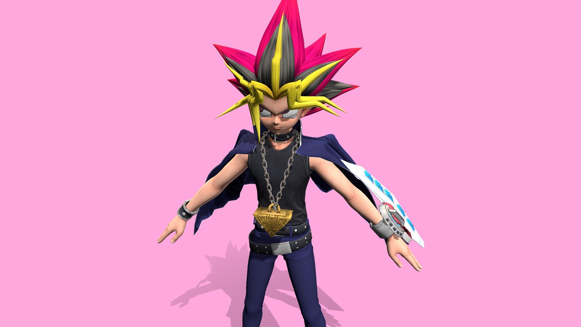Yugi muto - Download Free 3D model by GizzyHunter [2fd1950] - Sketchfab