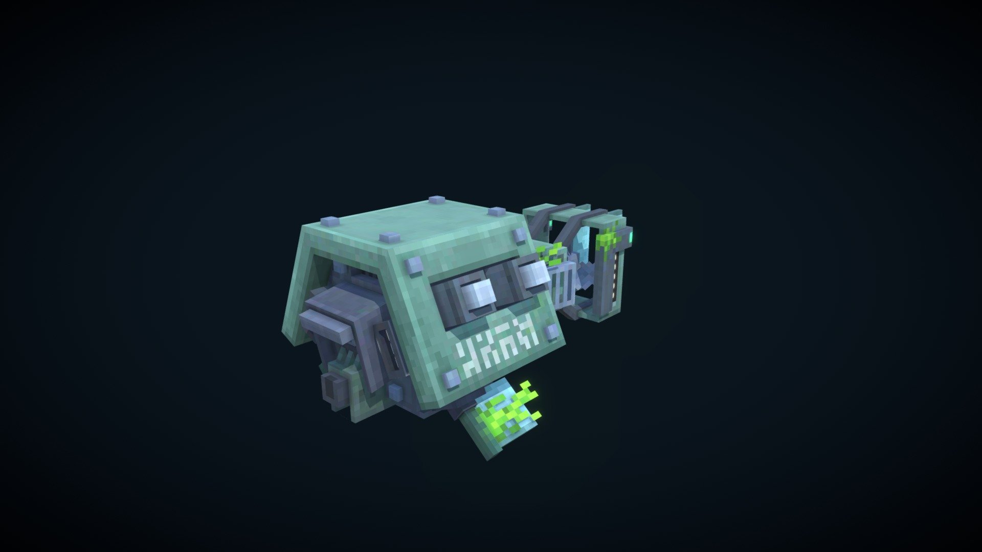Minecraft Guardian - 3D model by utru [2fd3f47] - Sketchfab