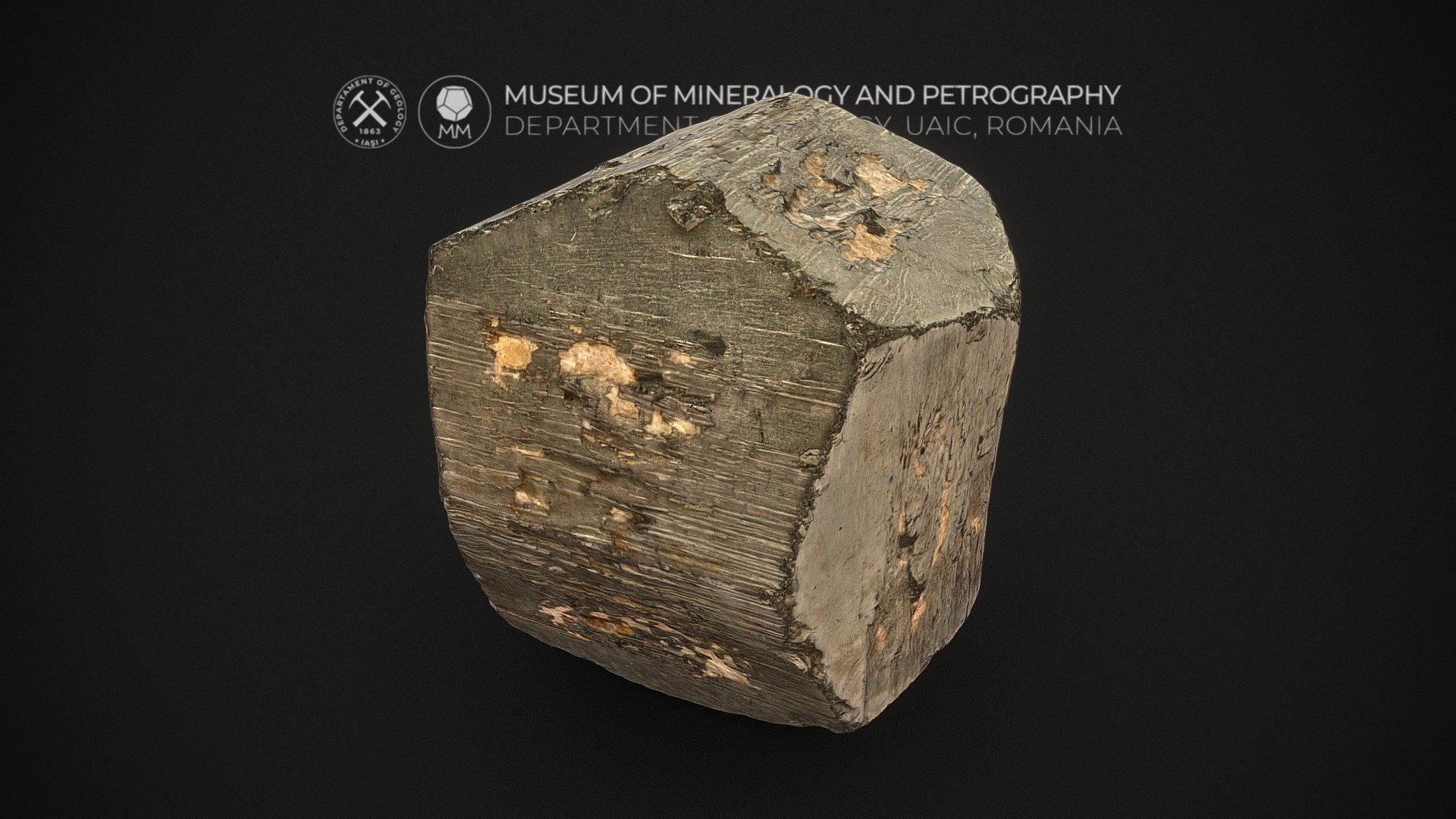 "Perfect" Pyrite dodecahedron (pyritohedron) - 3D model by Museum of ...