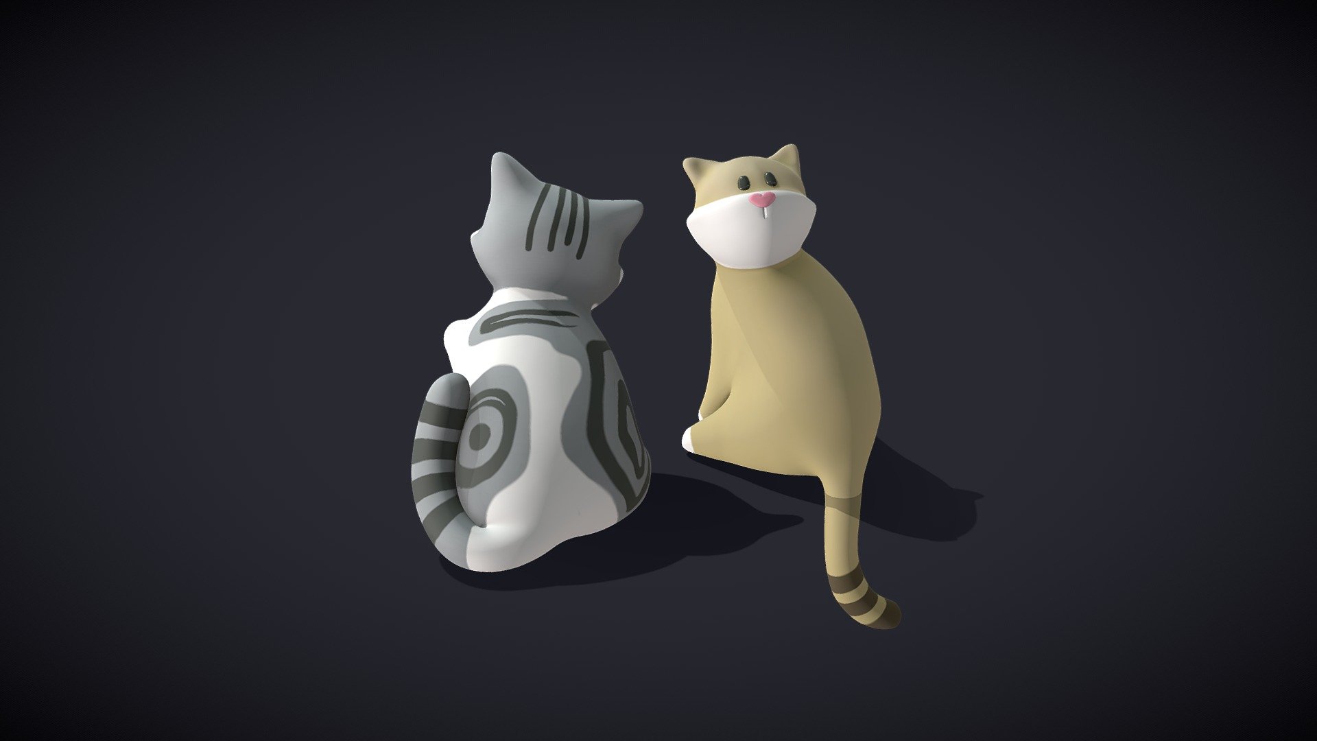 Stylized Cats - Download Free 3D model by MohamedHawwas [2fdccf1 ...
