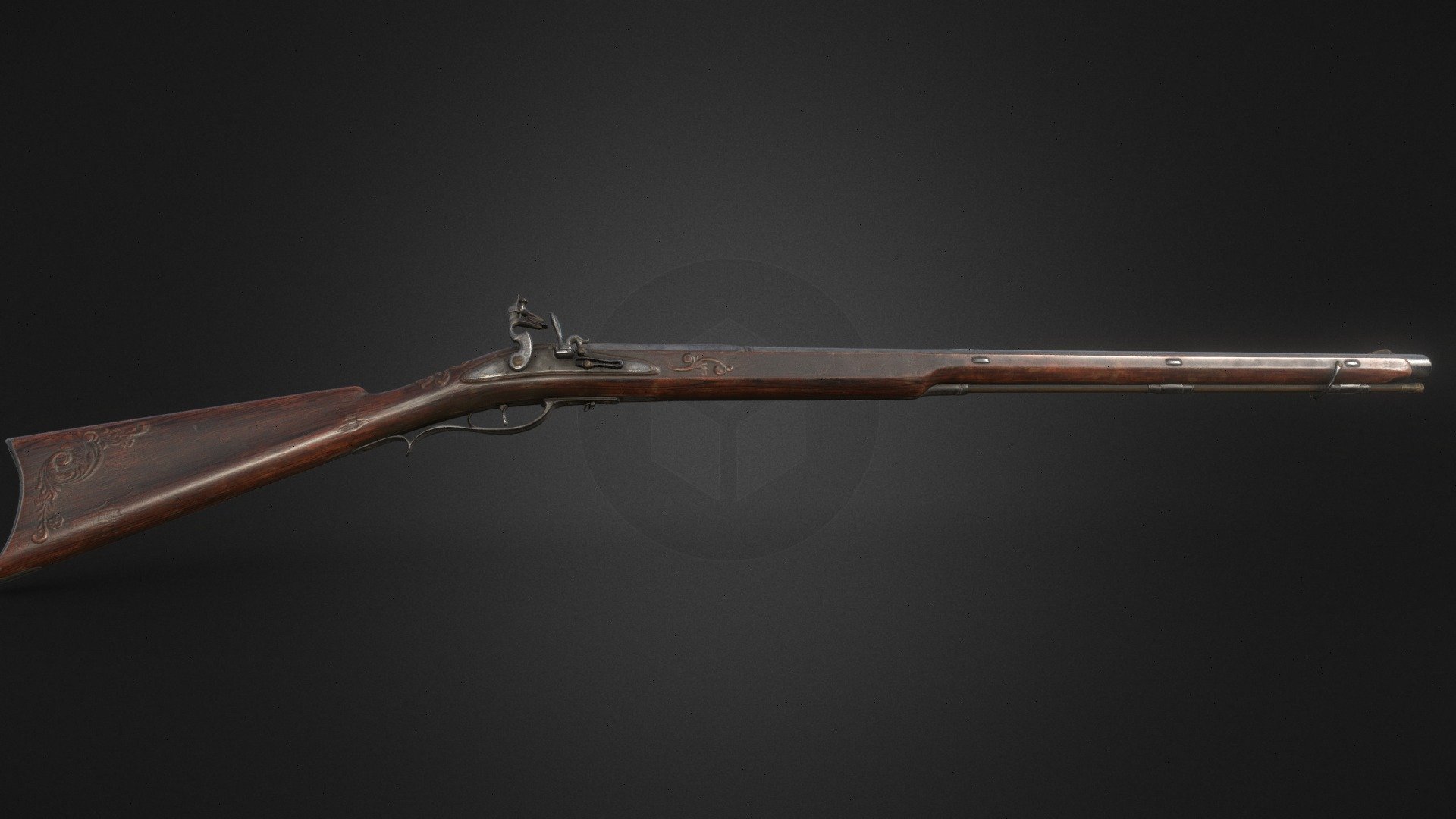 Flintlock musket - 3D model by Simplix [2fdd486] - Sketchfab