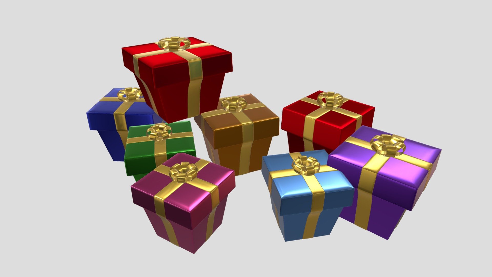 Christmas Gifts - Download Free 3D model by animagic.3D.assets [2fde3b3 ...