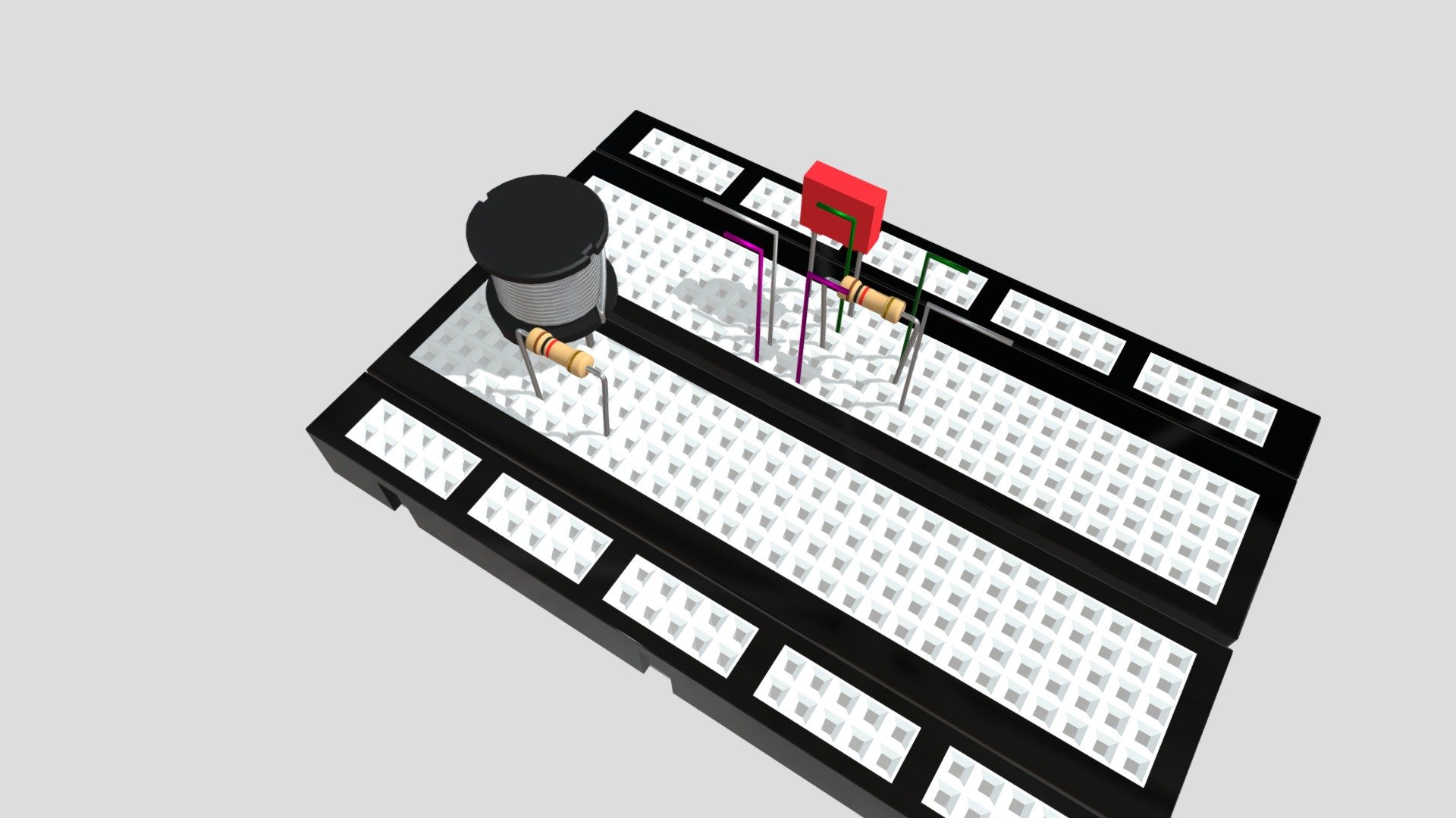 Breadboard - Download Free 3D model by jalmer [2fdfe1f] - Sketchfab
